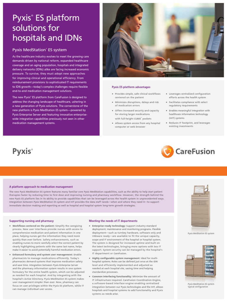 DI Pyxis MedStation ES System BR en | PDF | Health Care | Hospital