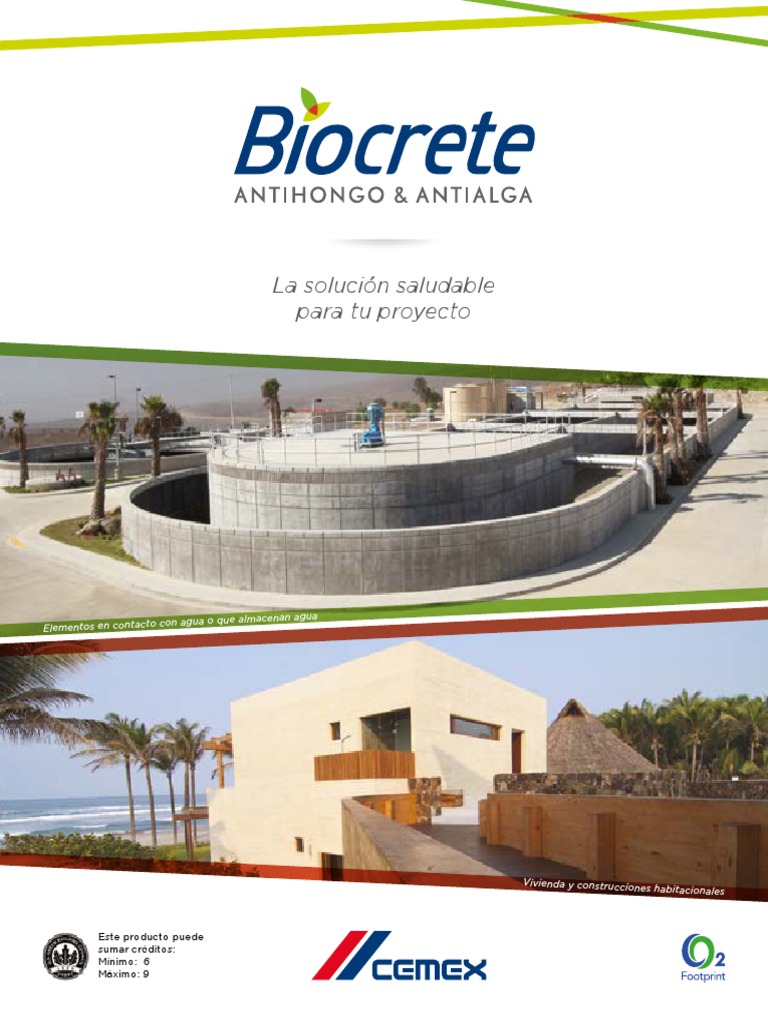 Bio Crete | PDF | Hormigón | Agua