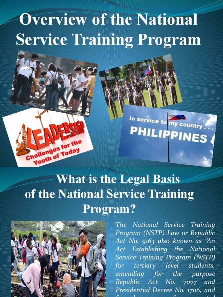 National Service Training Program Overview | PDF | Politics
