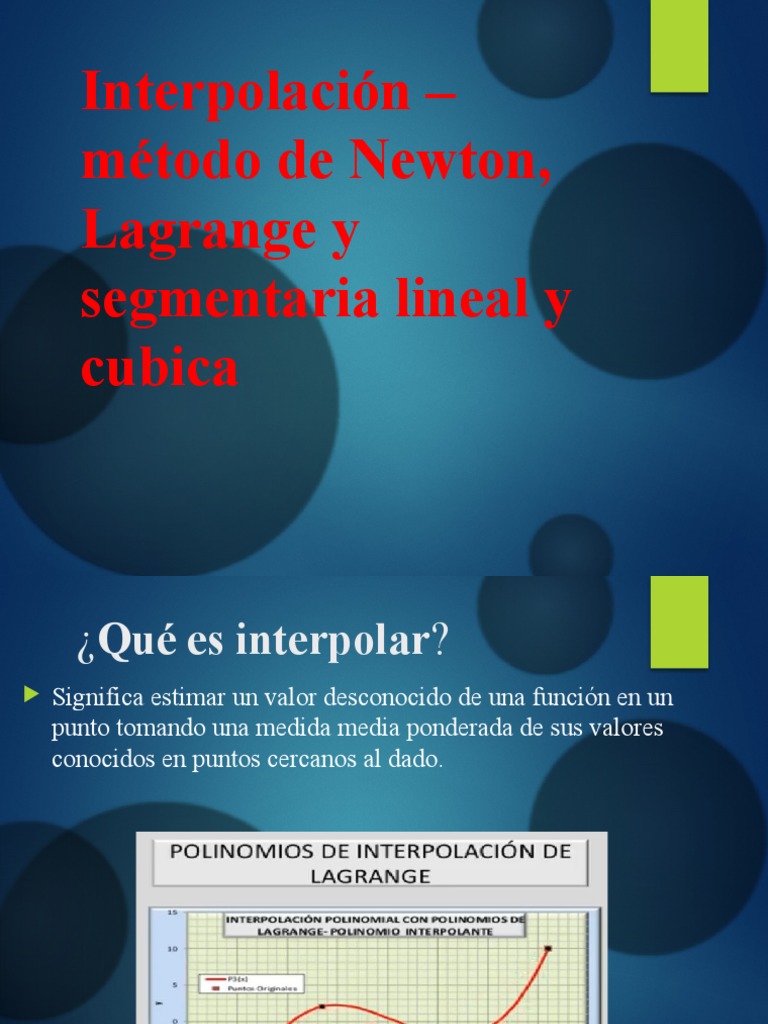Interpolacion | PDF | Spline (Matemáticas) | Matemáticas