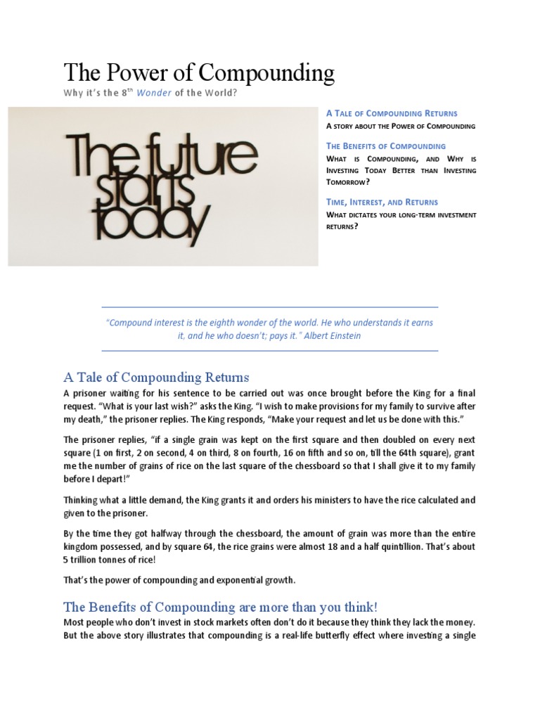 The Power of Compounding | PDF | Interest | Compound Interest