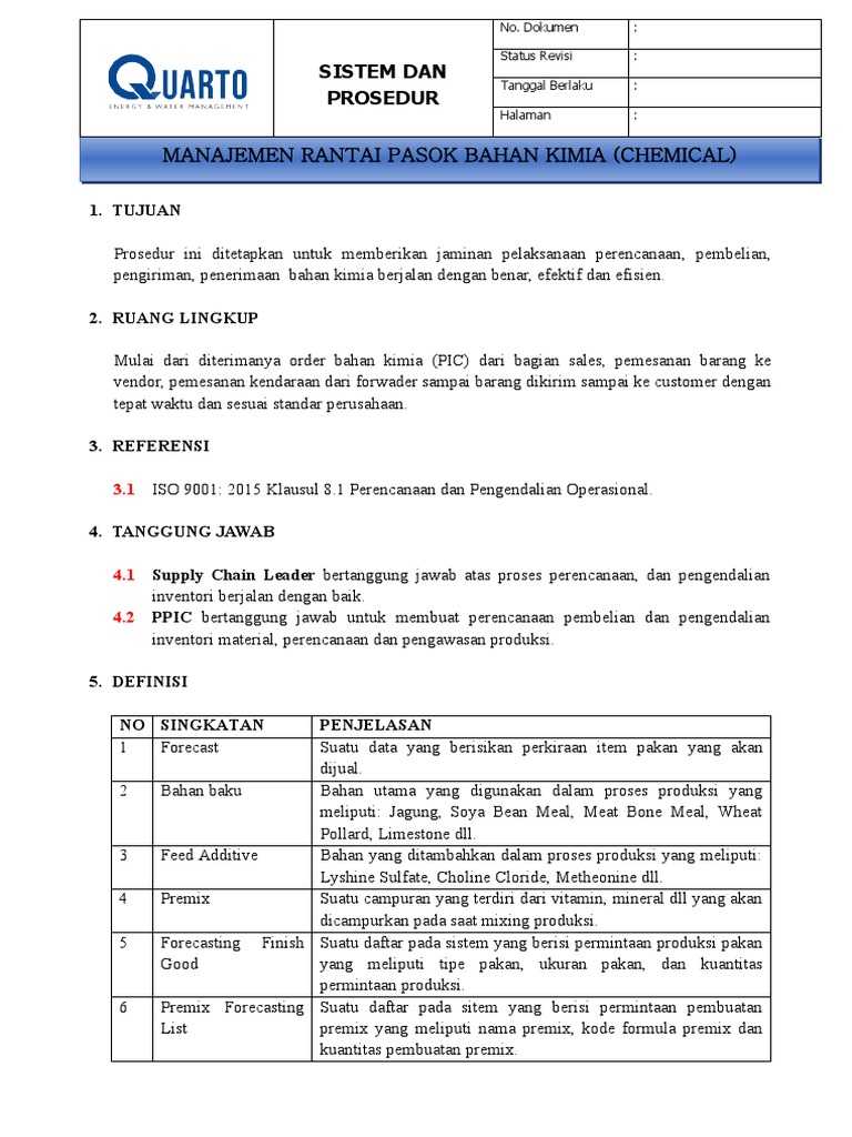 1 SOP PPIC Rencana Revisi 01 | PDF | Kesehatan Holistik
