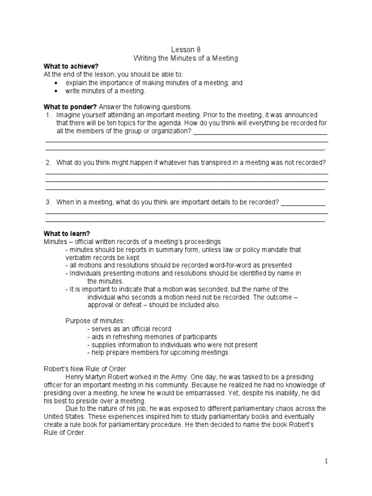 Lesson 8 GE 4 Purposive Communication | PDF | Committee | Government