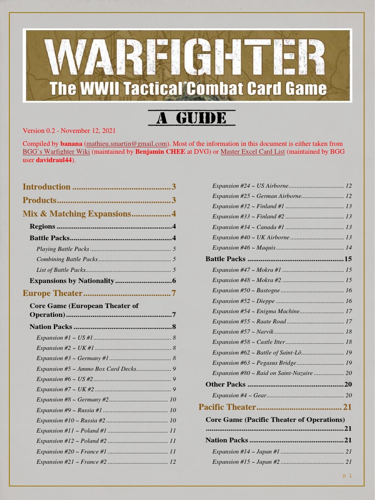 A Guide To Warfighter WWII v2 | PDF