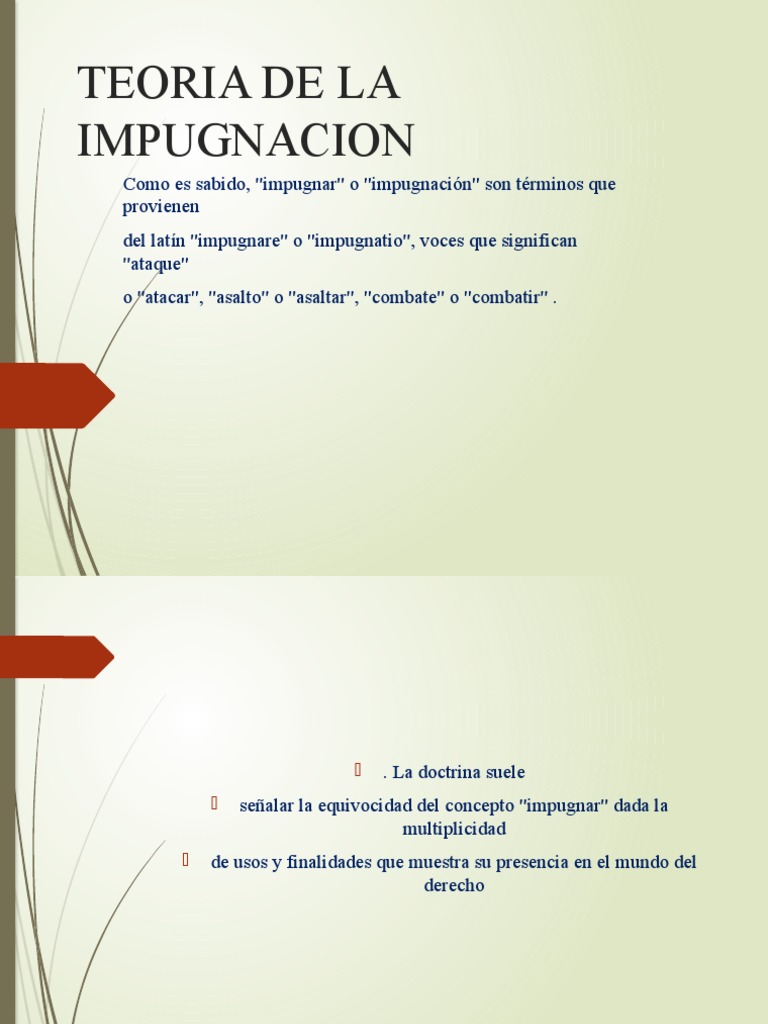 Teoría y Principios de la Impugnación | PDF | Teoría | Jurisdicción