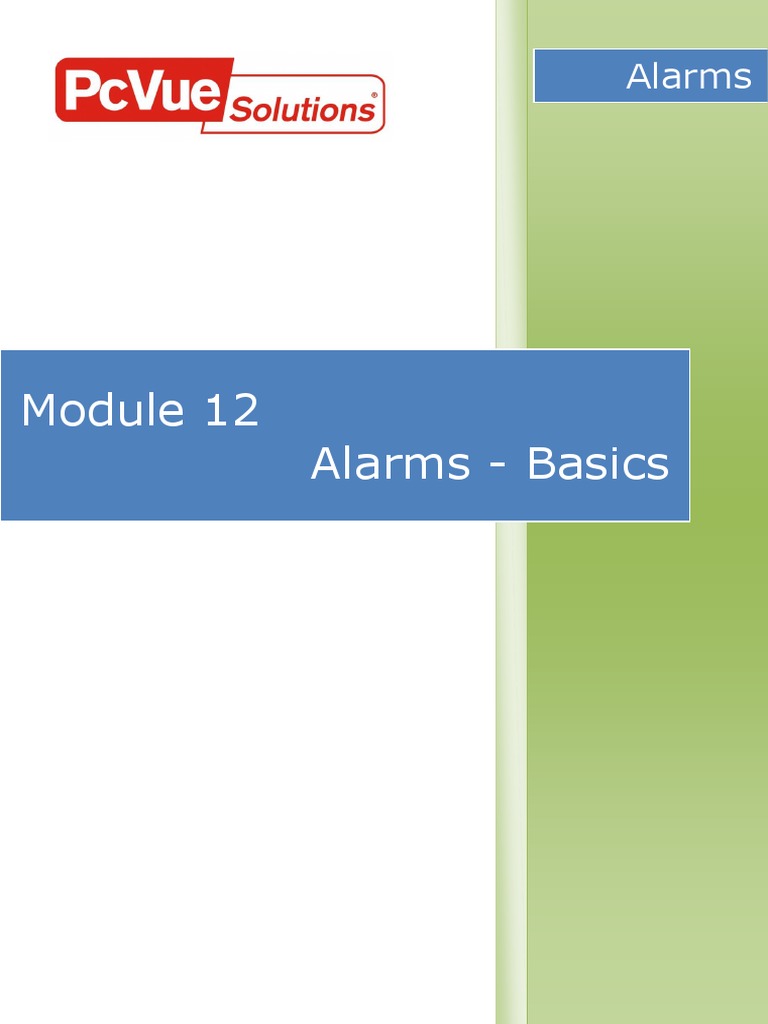 Module 12 - Alarms - Basics | PDF | Button (Computing) | Derivative