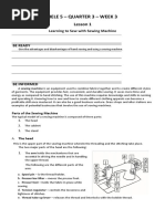 Module 4 - Dressmaking 8 Revised | PDF | Sewing Machine | Sewing