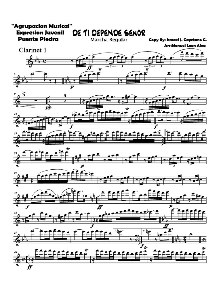 De Ti Depende Señor | PDF