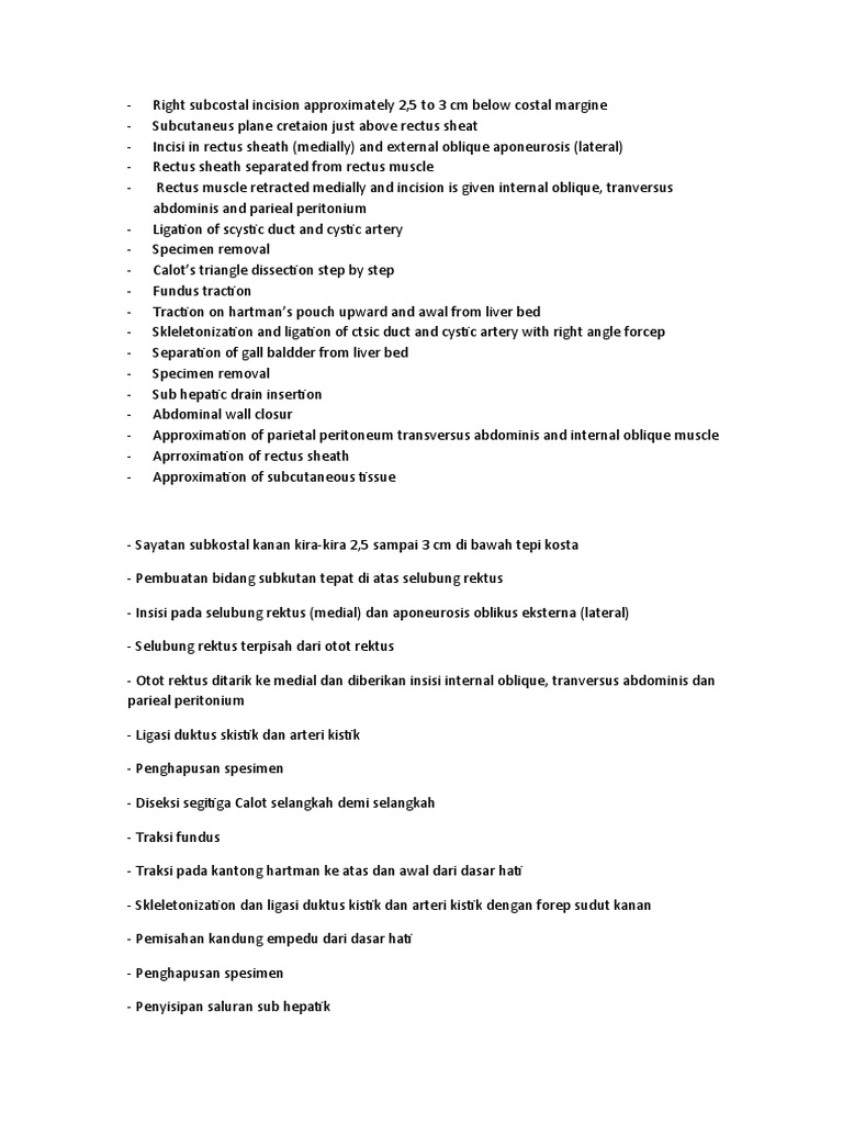 Right Subcostal Incision Approximately 2 | PDF