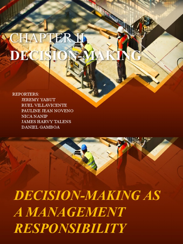 Process of Decision Making PDF | PDF | Decision Making | Statistics