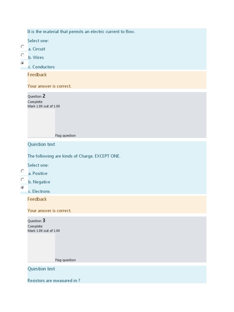 Calculus-Based Physics 2 Prelim | PDF | Volt | Electrical Resistance ...