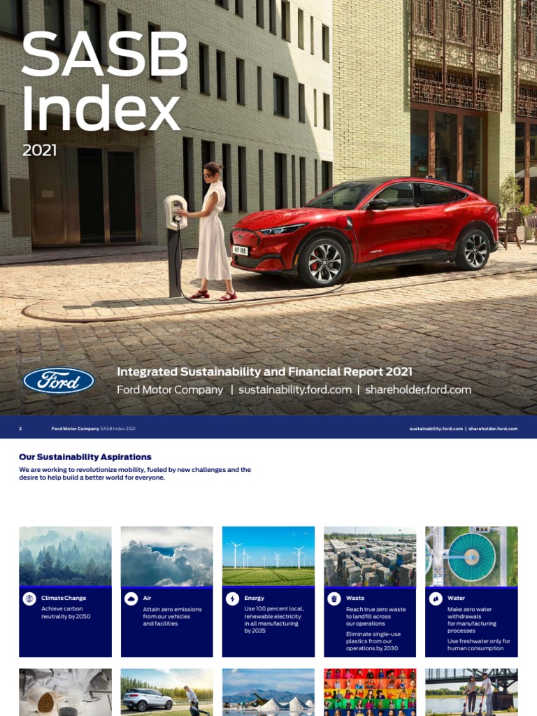 Sasb Index: Integrated Sustainability and Financial Report 2021 | PDF ...