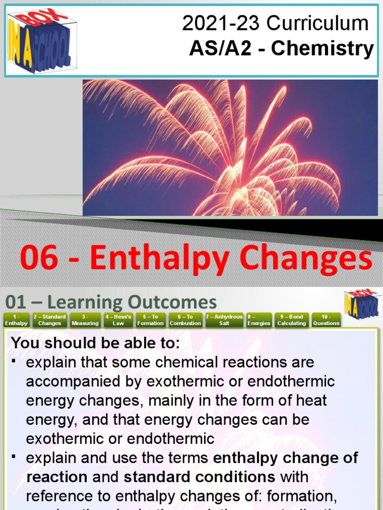 06 - Enthalpy Changes | PDF