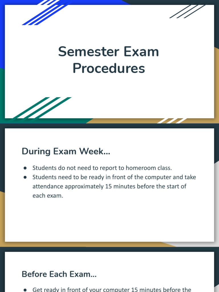 Exam Procedures (AY 2021-22 Sem 1) | PDF | Internet | Information ...