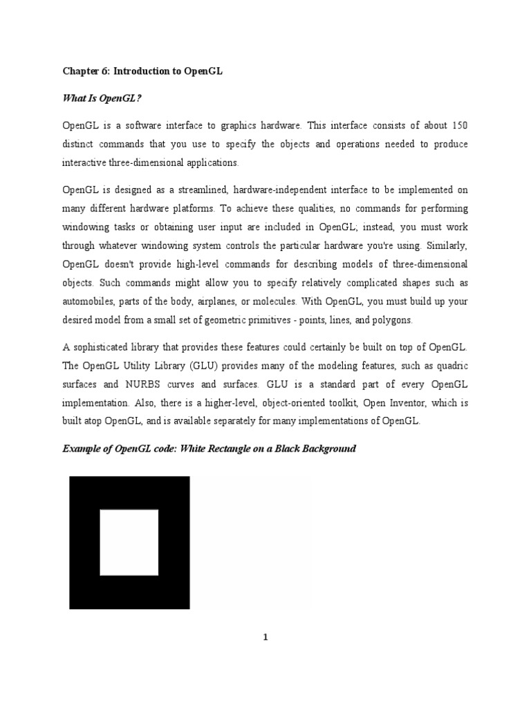 Chapter 6 Introduction To OpenGL | PDF | Shader | Texture Mapping