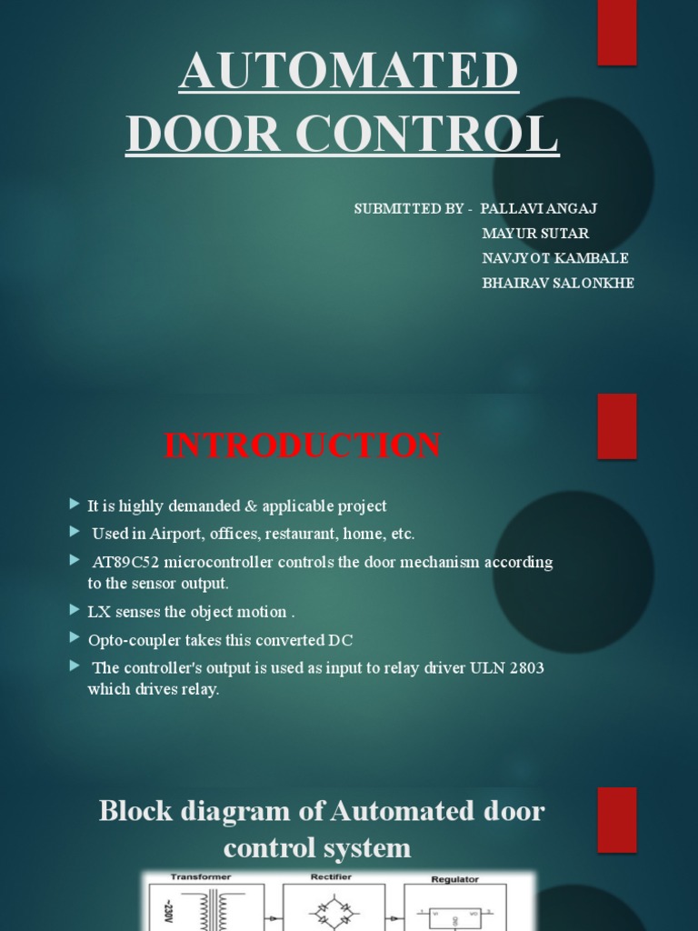 Embedded System | PDF | Relay | Electric Motor