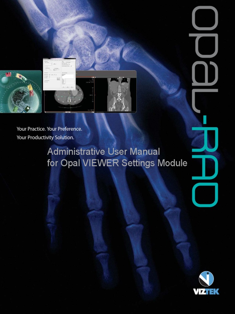 Opal Viewer Settings Manual - v1.0 | PDF | Icon (Computing) | Medical ...