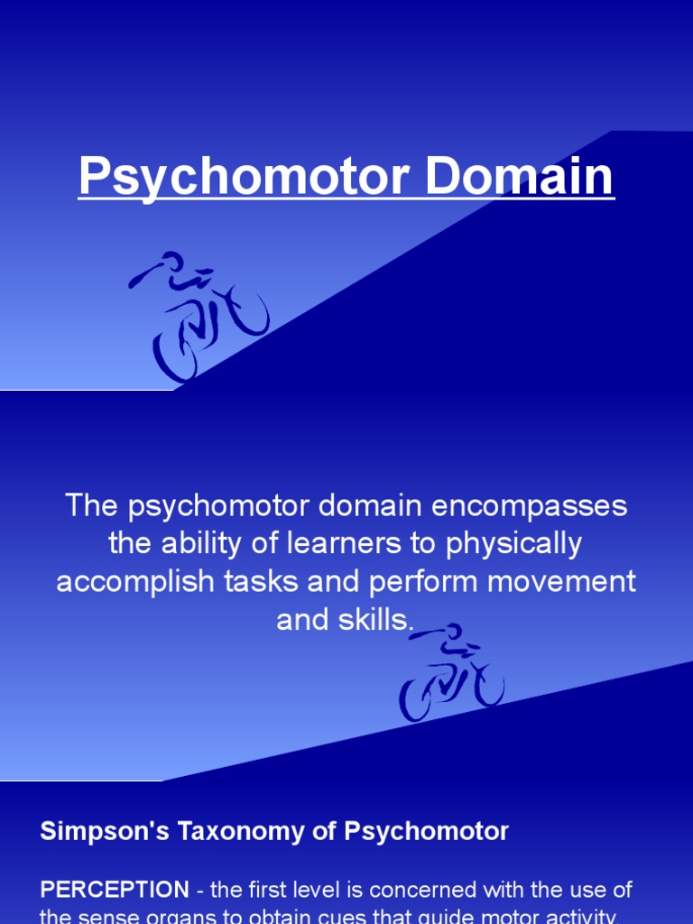Psychomotor Domain | PDF