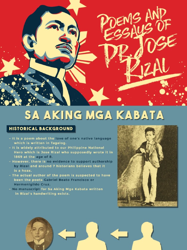 Rizal PPT - Poems and Essays of Rizal | PDF