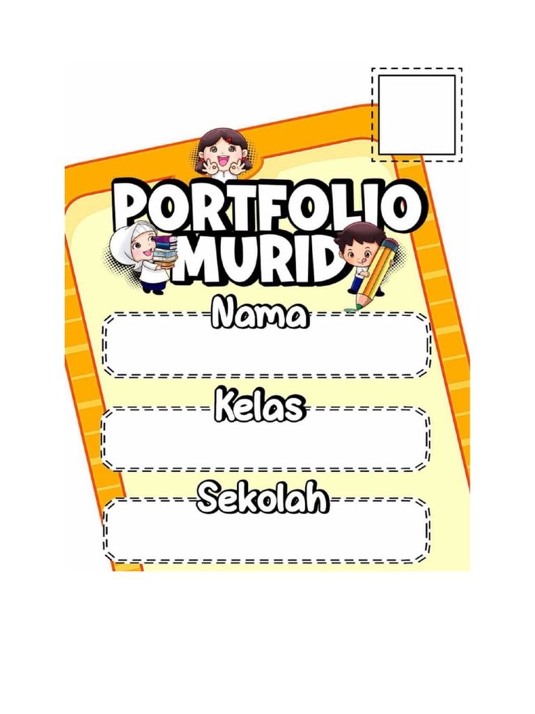 Cover Portfolio Prasekolah | PDF