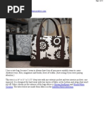 Tote Bag Sewing Instructions | PDF | Seam (Sewing) | Nature