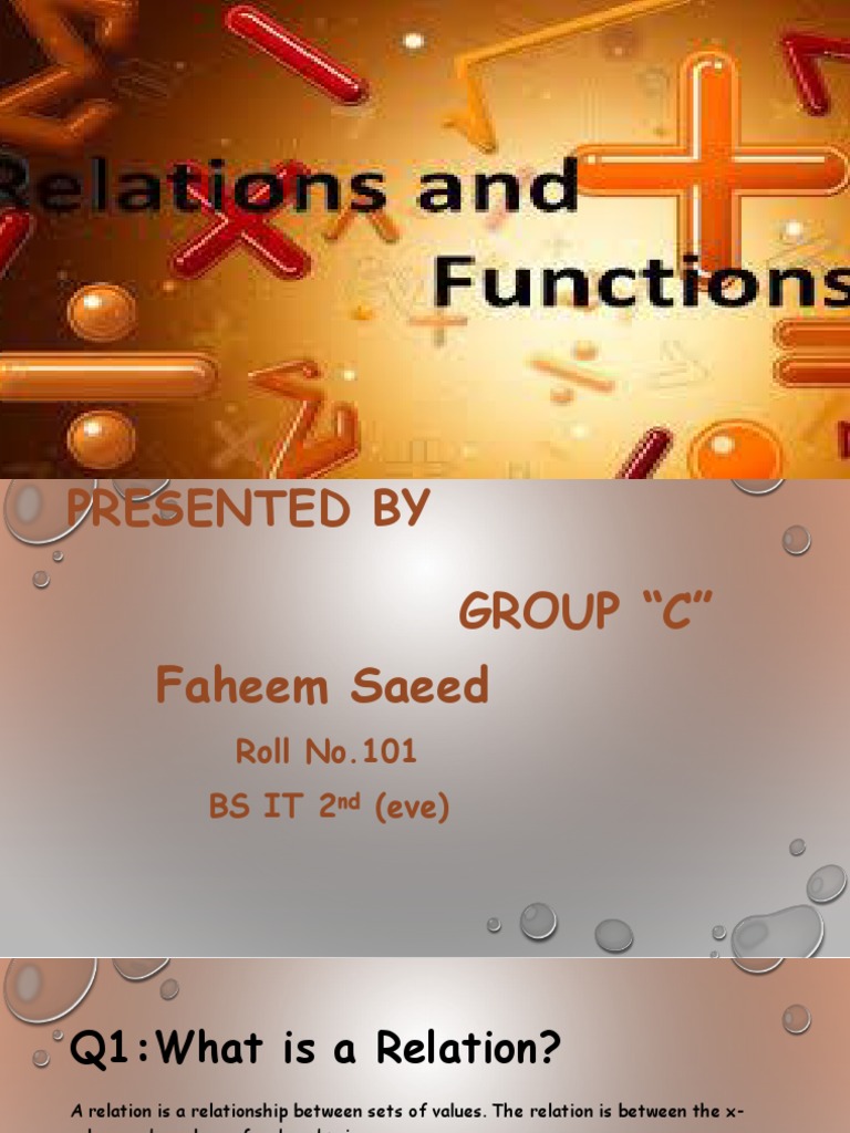 Function Relation Differences-Forwarded Slides | PDF | Function (Mathematics) | Mathematical ...