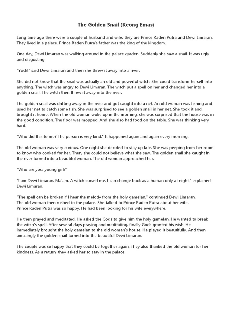 Story of Narrative Text | PDF | Snow White