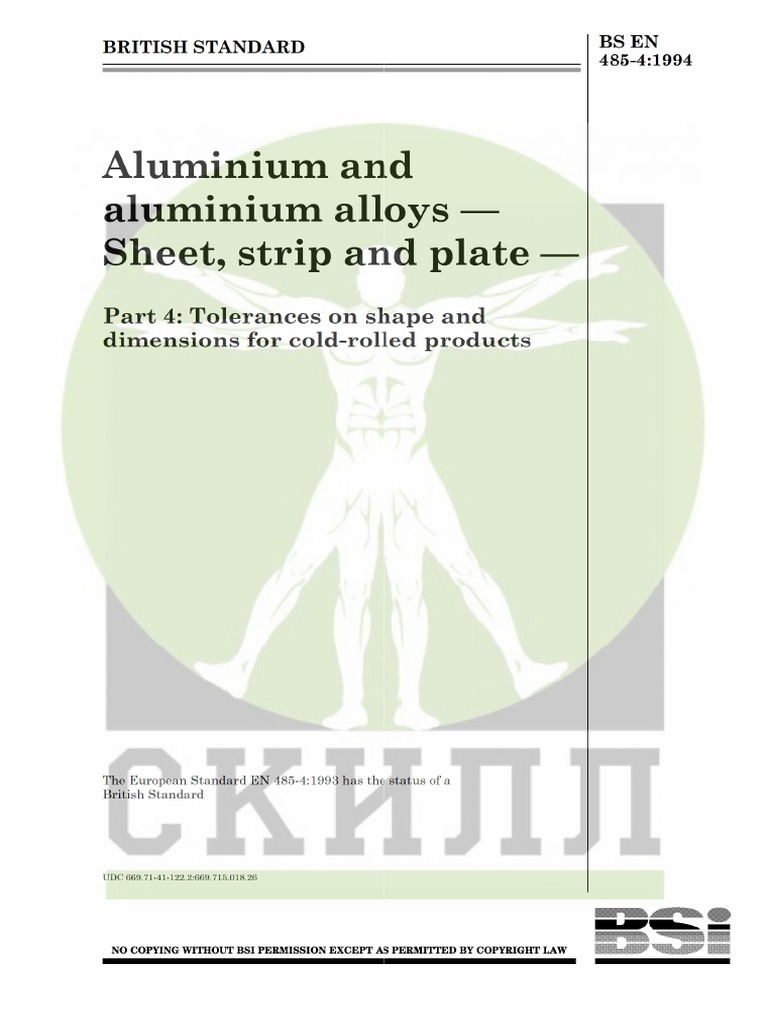 EN485-4 1993 Aluminiu | PDF