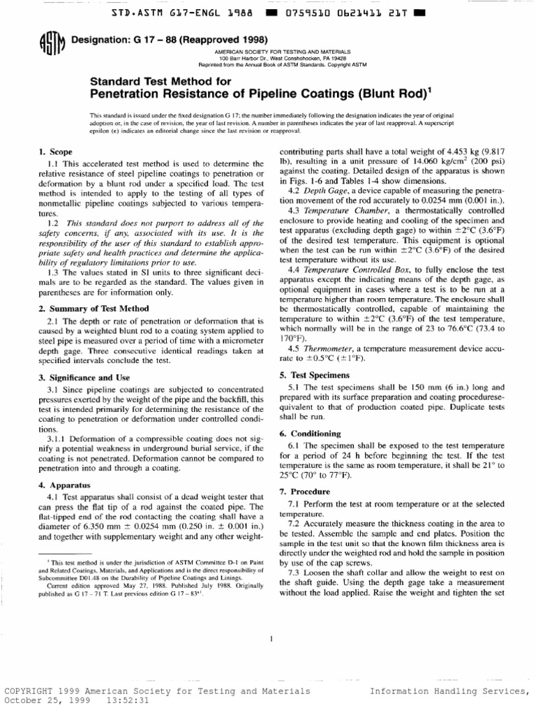 Astm G17 | PDF