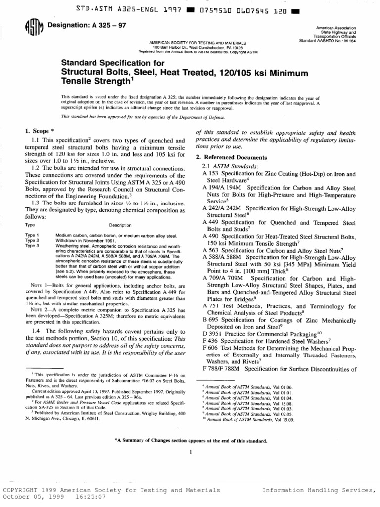 Astm A325 | PDF