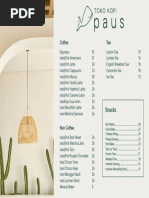 Menu Kaizen Heritage | PDF | Caramel | Drink