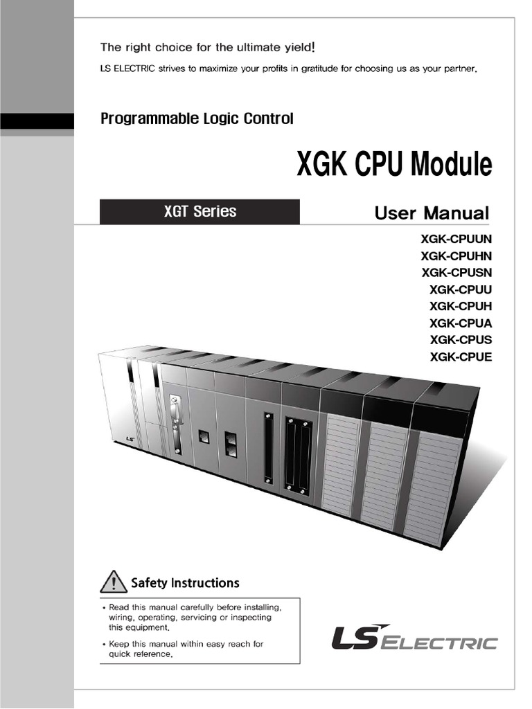 XGK-CPU Manual V2.1 202012 EN | PDF | Programmable Logic Controller | Input/Output