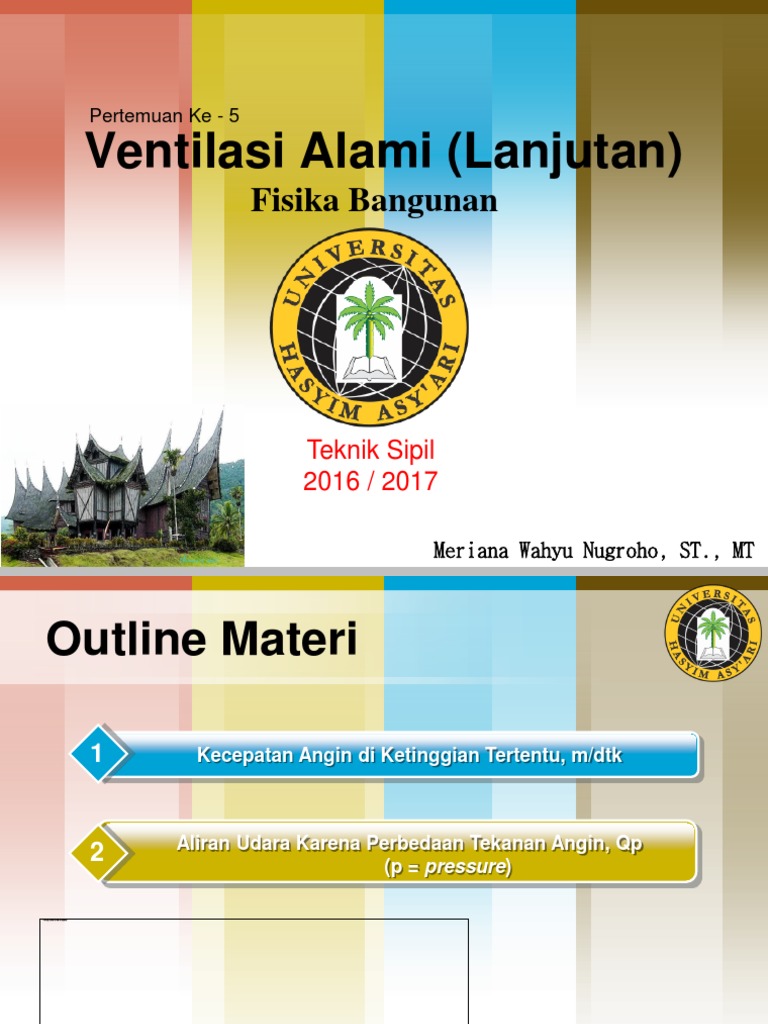 5 - Ventilasi Alami (Lanjutan) | PDF