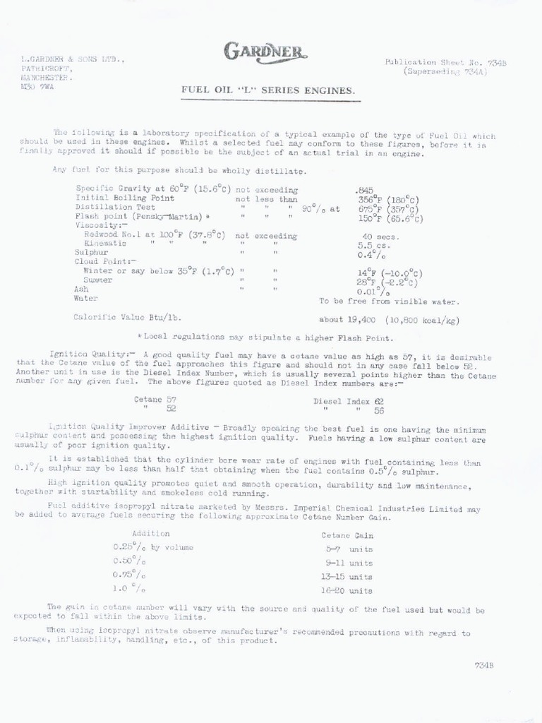 Gardner Engine Service Manual | PDF