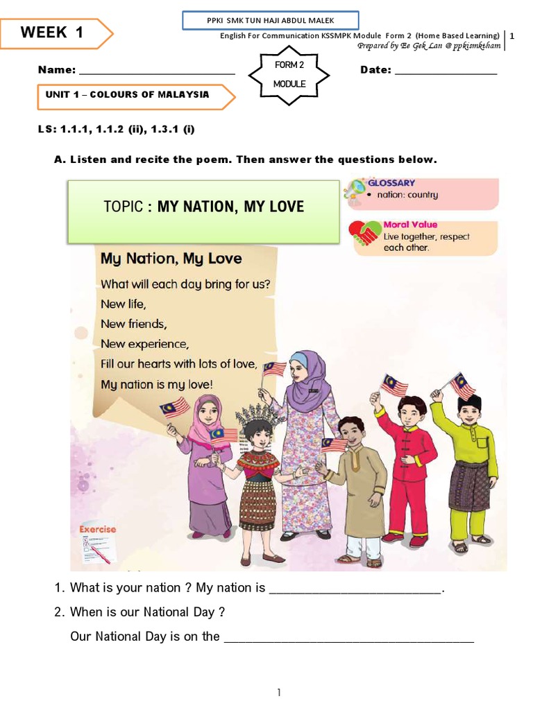 English Communication Module Form 2 | PDF | English Language | Linguistics