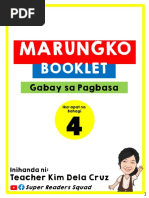 Marungko Booklet 1 | PDF