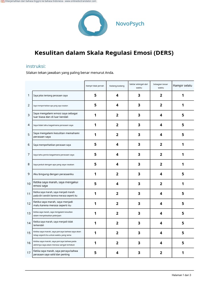 Ders Assessment - En.id | PDF