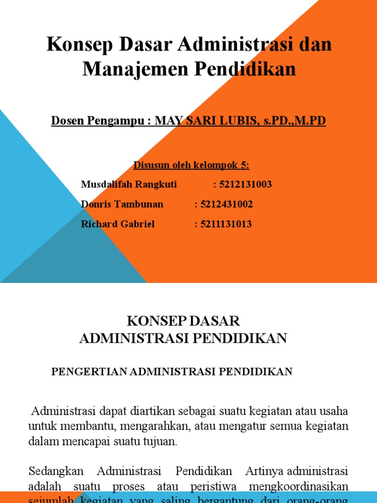 Konsep Administrasi Pendidikan | PDF | Karier & Perkembangan | Pengembangan Diri