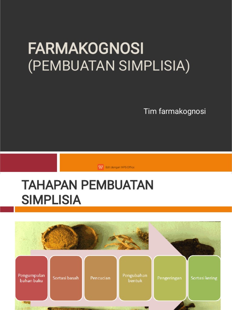 Pembuatan Simplisia | PDF