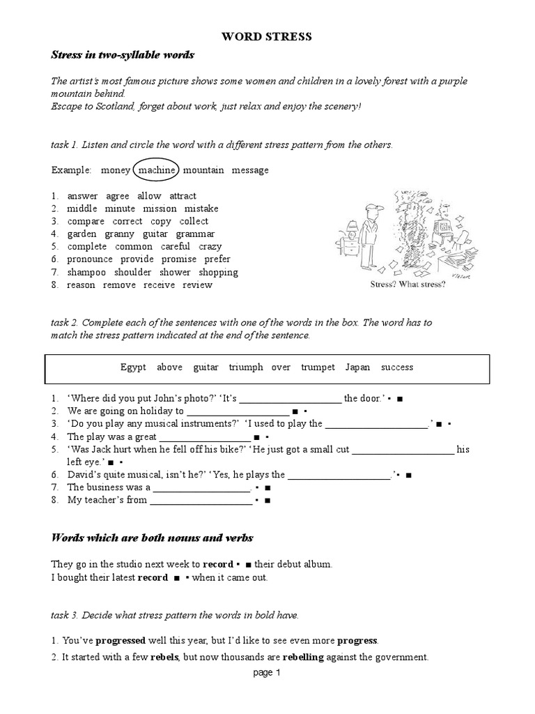 word stress | PDF | Linguistics