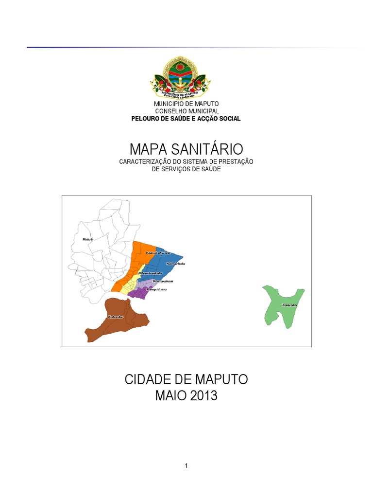 Mapa Sanitario Maputo | PDF | Cidade | Geografia