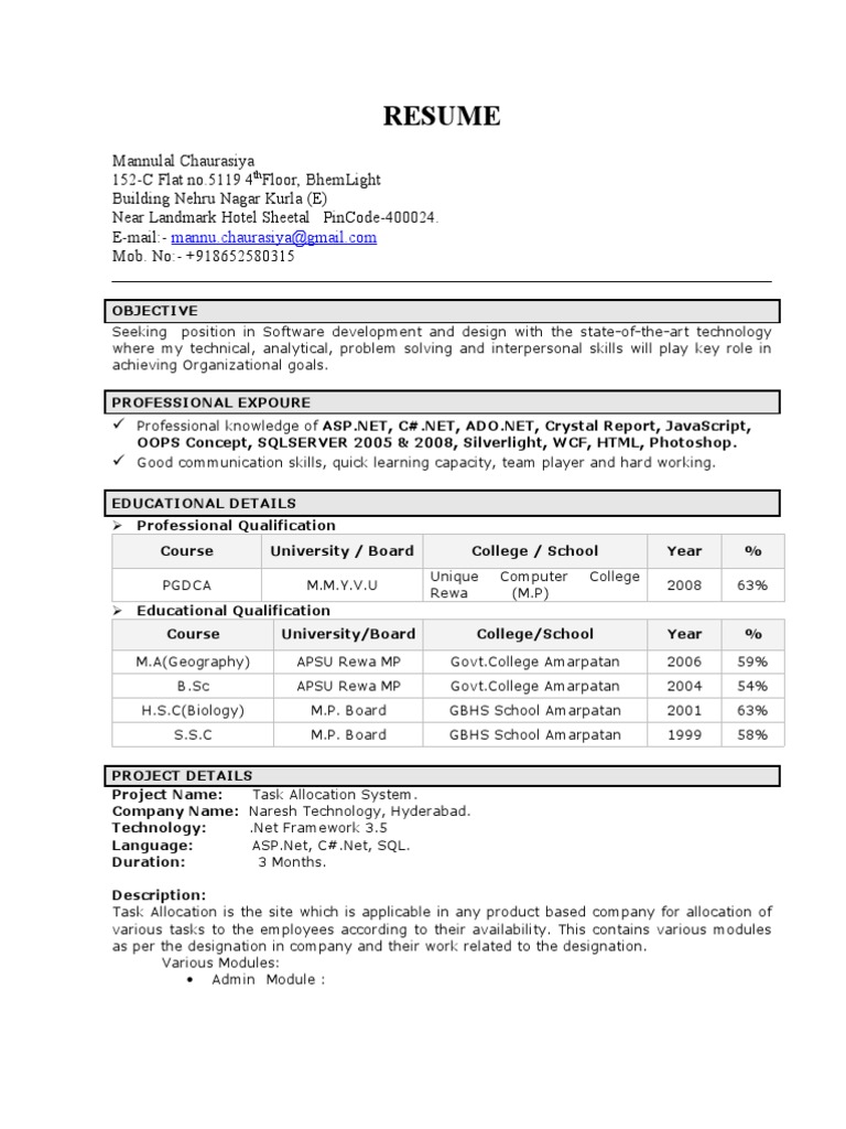 MK Resume | PDF | Computing | Information Technology Management