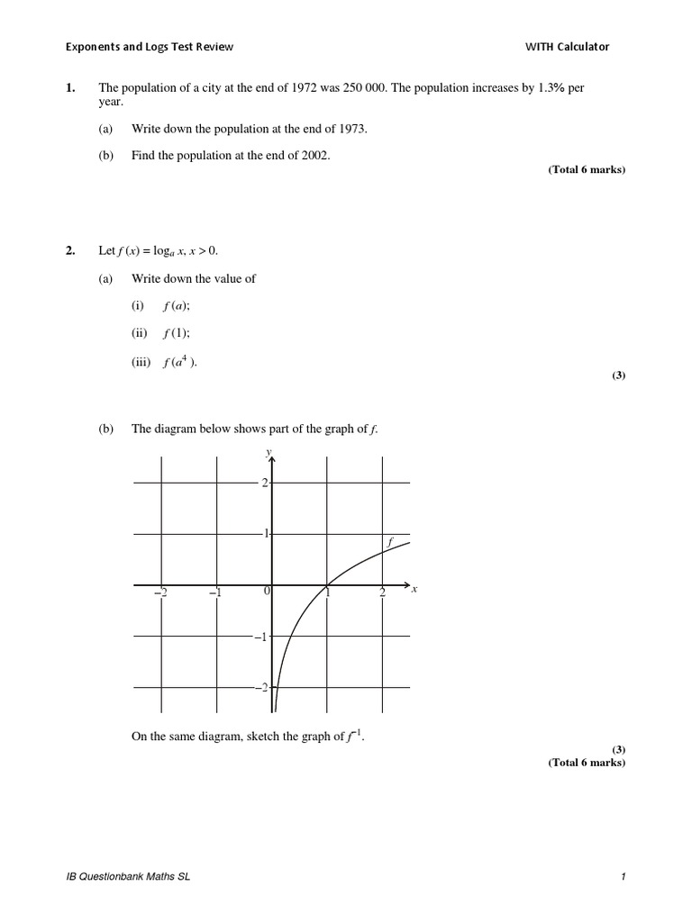 Review With Calc | PDF | Mathematics