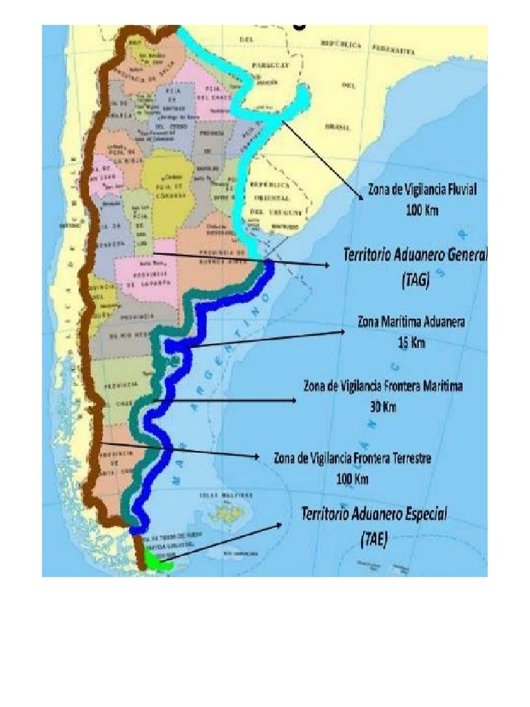 Mapas Territorio Aduanero Argentino Zonas Francas | PDF