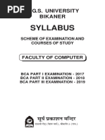 Siddharth Uni UG BCA Syllabus PDF | PDF | Constructor (Object Oriented Programming) | Programming