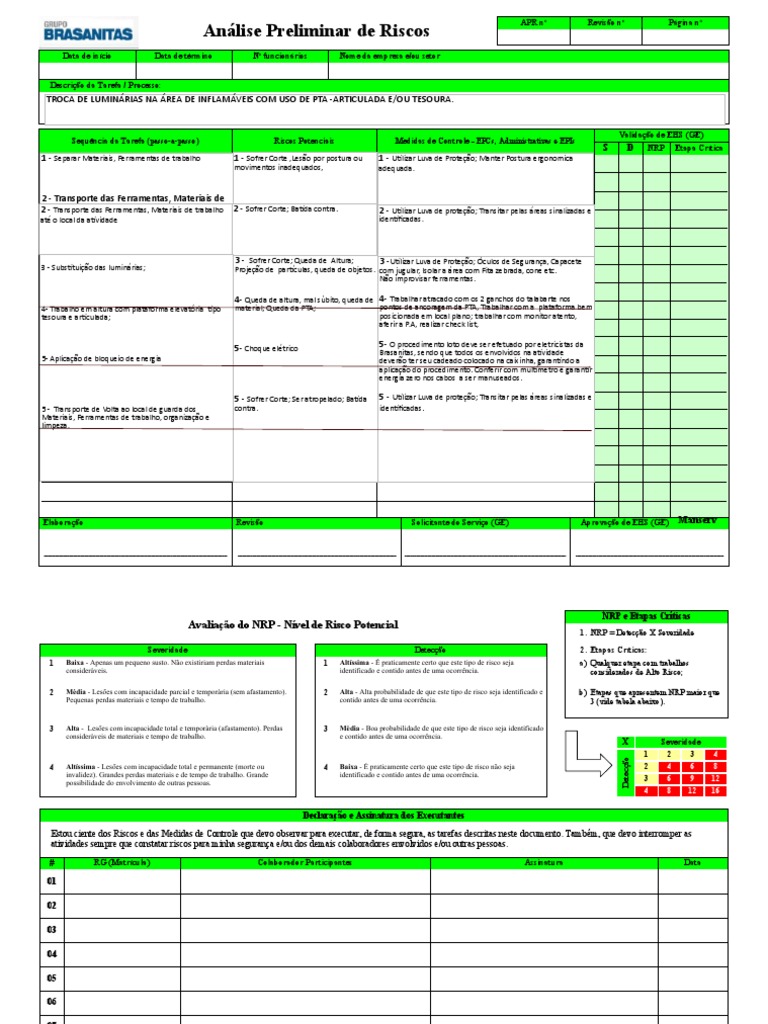 Apr Onitech - Troca de Luminárias Área de Inflamáveis | PDF