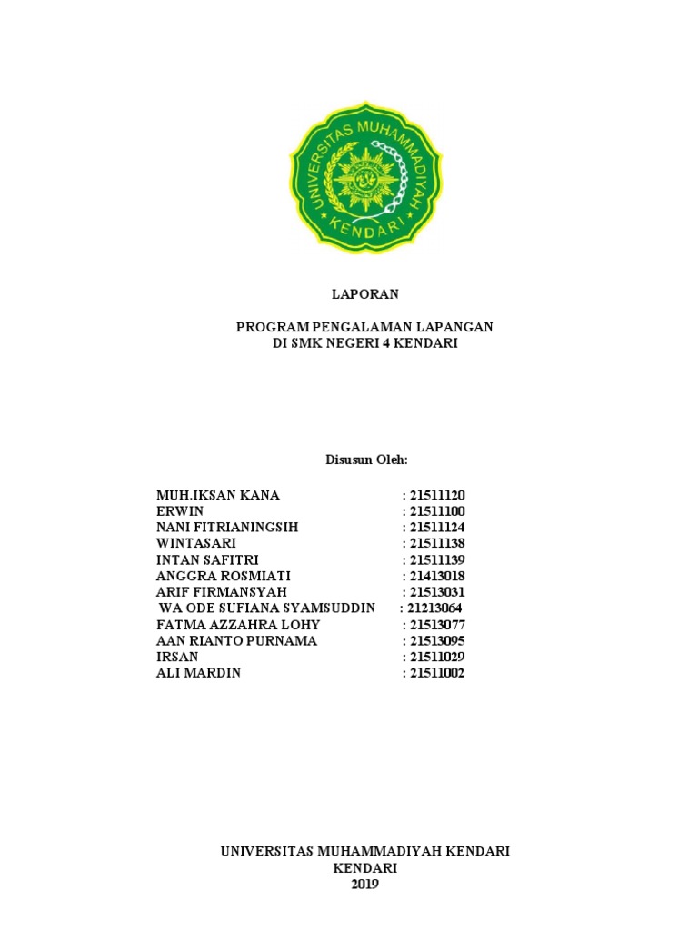 Laporan PPL SMKN 4 Kendari | PDF