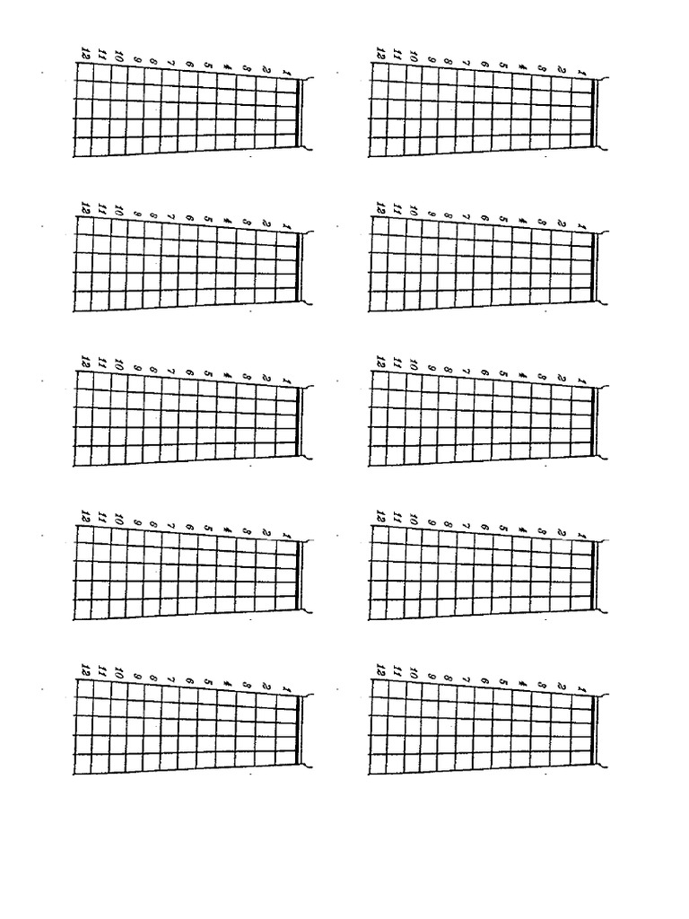 Tabs em Branco para Acordes | PDF