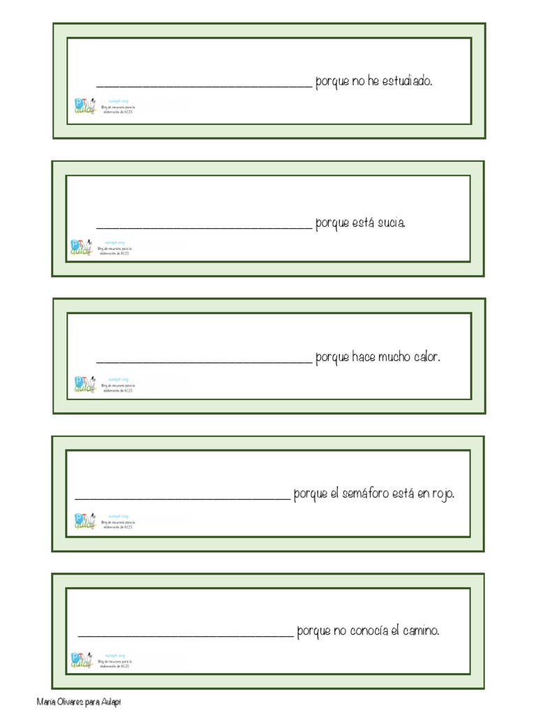 Ejercicio Causa Efecto | PDF