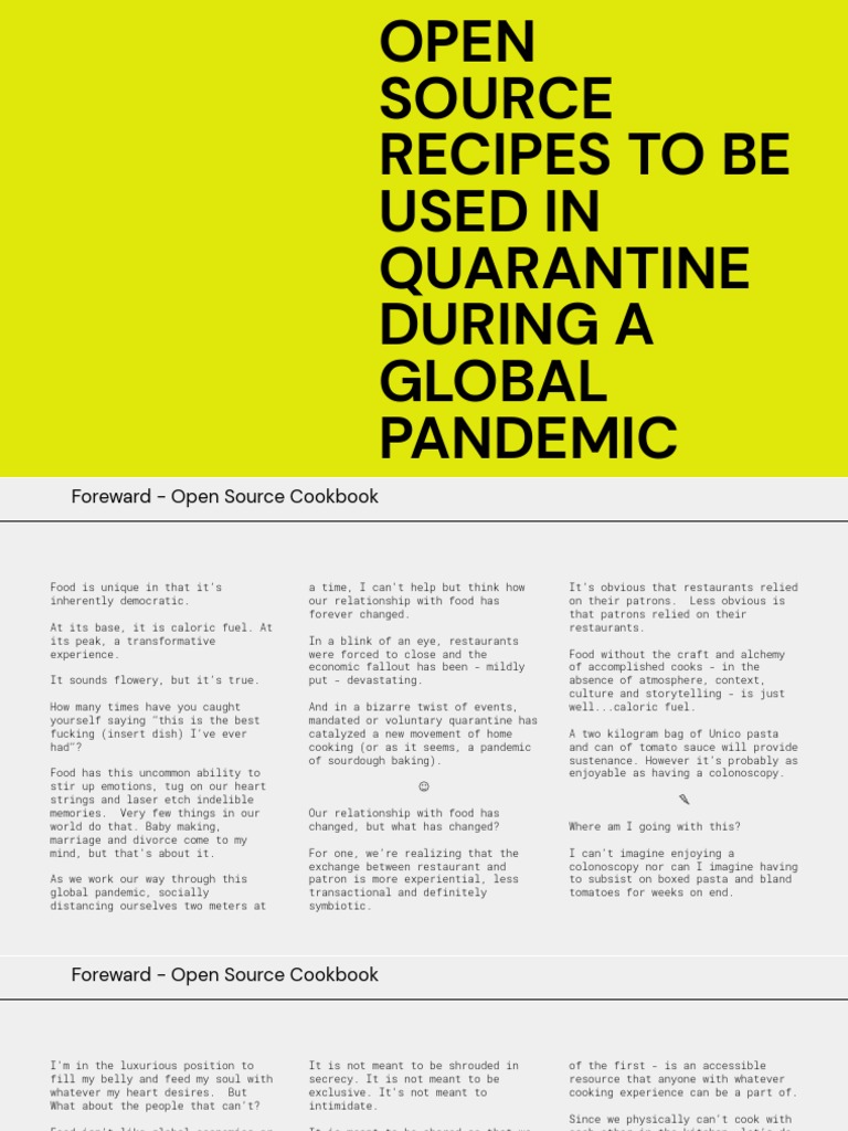 Open Source Cookbook V3.0 | PDF | Dough | Sourdough